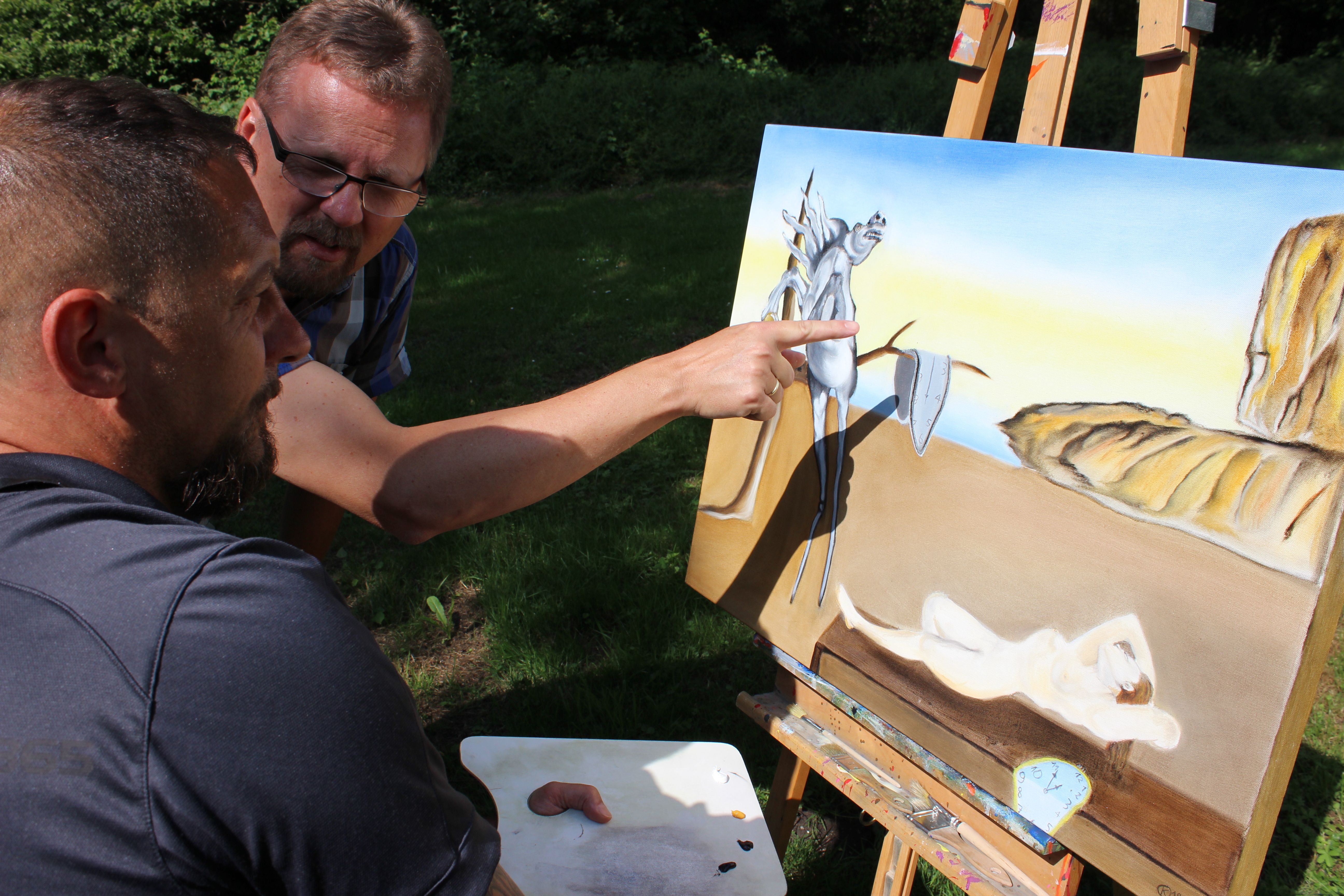 Er malt wie Dalí - Kunsttherapie Ringgenhof - Die Zieglerschen